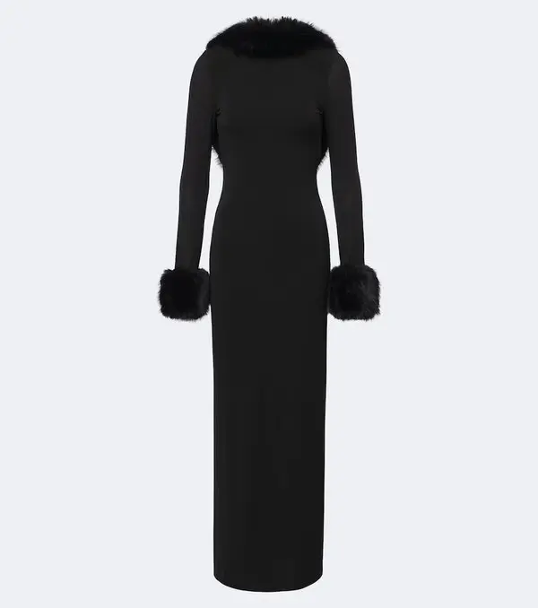 Nina Ricci Open-back Jersey Gown