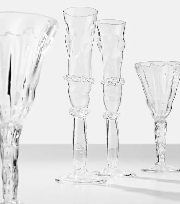 ALEXANDER KIRKEBY Crystal Champagne Flute