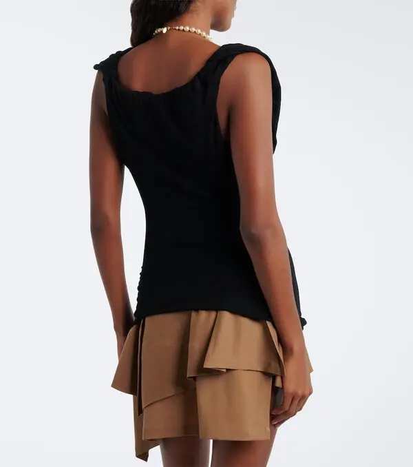 VIVIENNE WESTWOOD Ginnie Orb Draped Jersey Top
