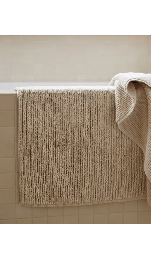 PARACHUTE Soft Rib Tub Mat In Beige
