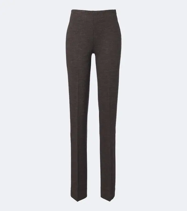 Ralph Lauren Macy Wool Jersey Straight Pants