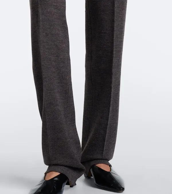 Ralph Lauren Macy Wool Jersey Straight Pants