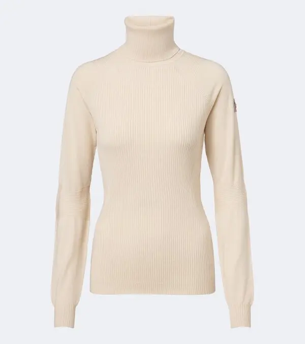 Moncler Ribbed-knit Wool-blend Turtleneck Sweater