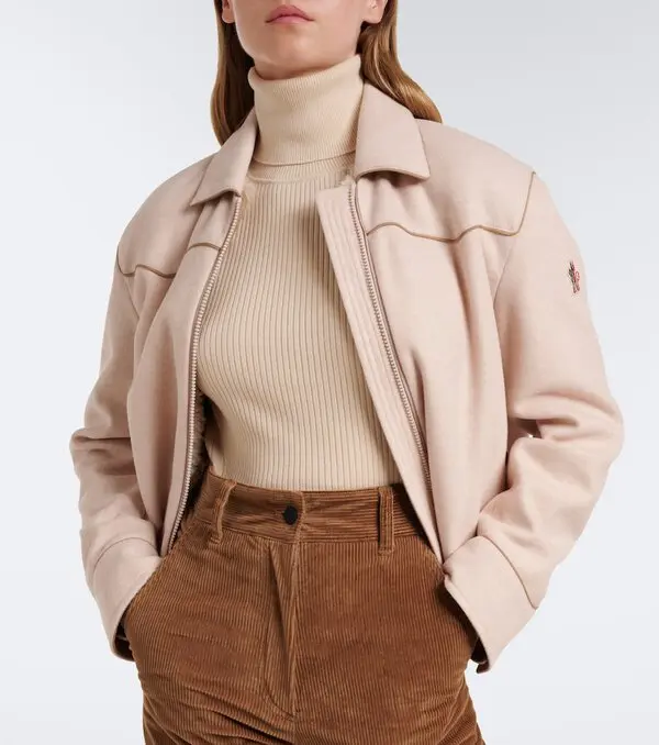 Moncler Ribbed-knit Wool-blend Turtleneck Sweater