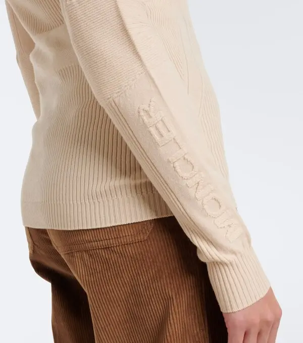 Moncler Ribbed-knit Wool-blend Turtleneck Sweater