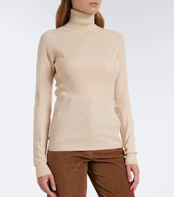 Moncler Ribbed-knit Wool-blend Turtleneck Sweater