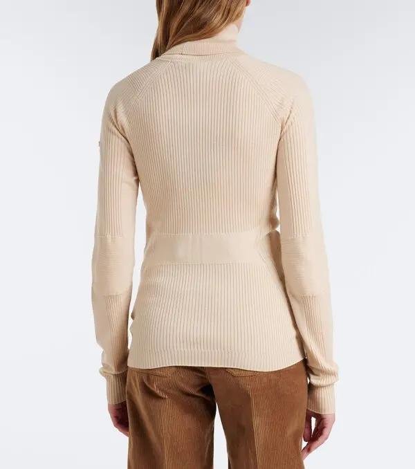 Moncler Ribbed-knit Wool-blend Turtleneck Sweater