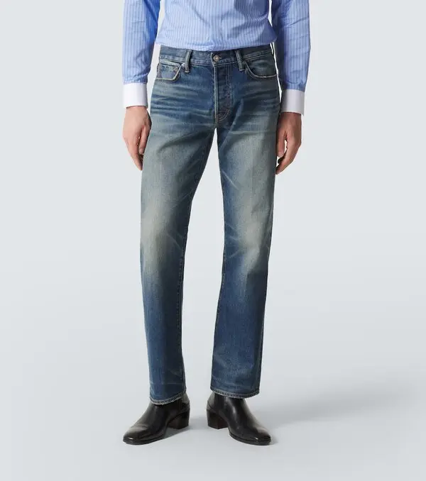TOM FORD Faded Straight Jeans