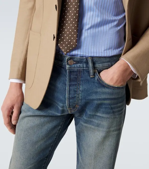 TOM FORD Faded Straight Jeans