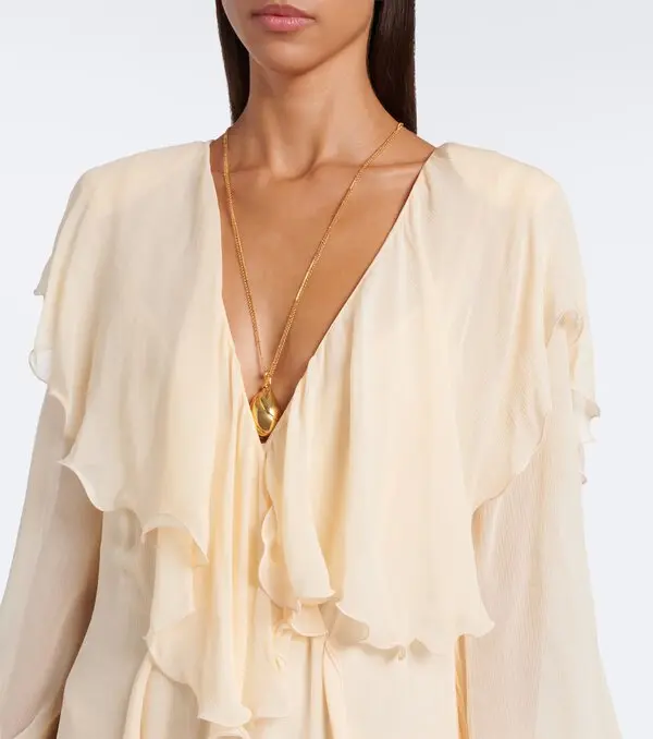 Blumarine Ruffled Maxi Dress