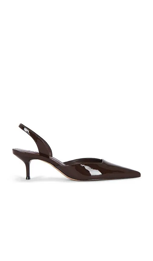 Schutz Paola Mid Slingback Pump In Brown - Root Brown