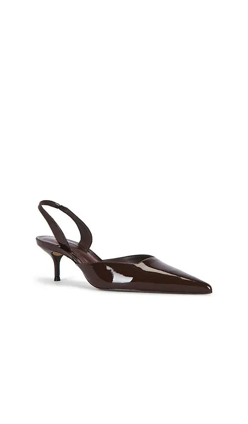 Schutz Paola Mid Slingback Pump In Brown - Root Brown