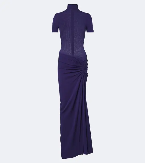 Christopher Esber Gathered Faille Gown - Blue