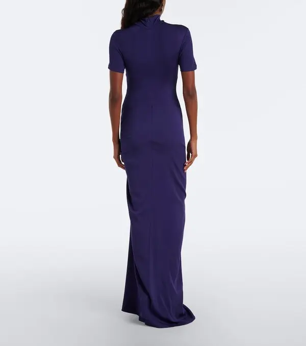 Christopher Esber Gathered Faille Gown - Blue
