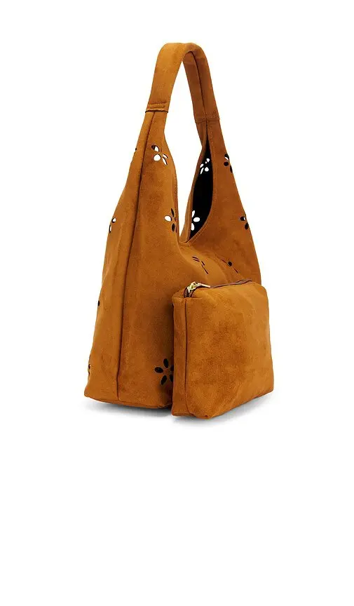 8 Other Reasons Suede Slouchy Hobo Shoulder Bag In Pink