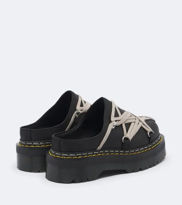Rick Owens X Dr. Martens Leather Mules