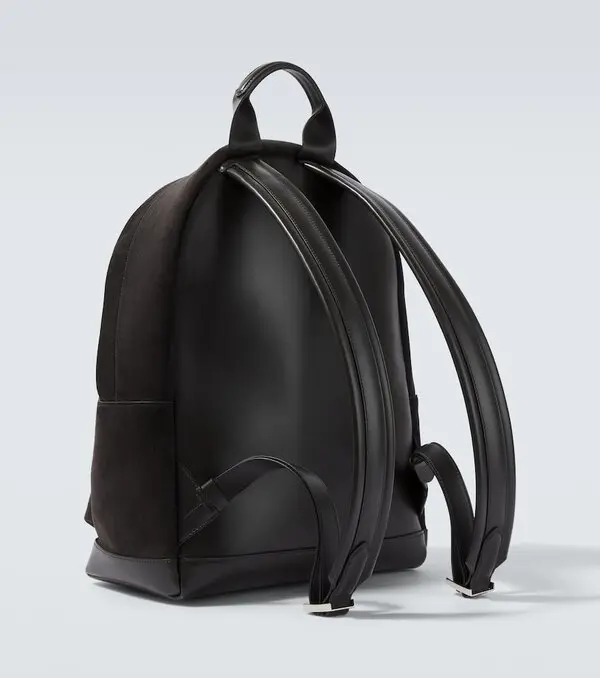 TOM FORD Buckley Leather-trimmed Suede Backpack