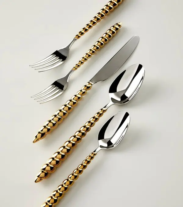 L'Objet X Jessica Mccormack Gold-plated Cutlery Set