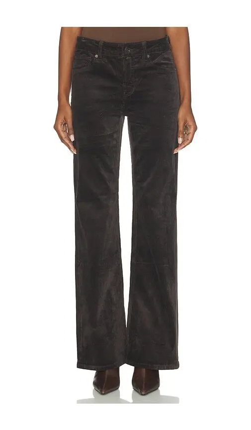 Good American Good Low Rise Bootcut Jeans In Brown