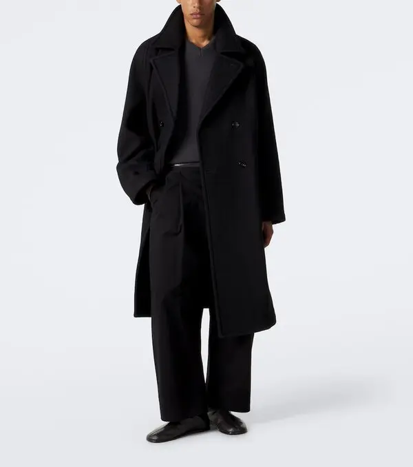 LEMAIRE Double-breasted Wool And Alpaca Coat