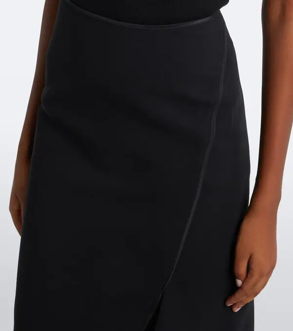 Maticevski Gleam Draped Midi Skirt