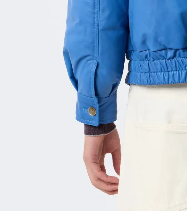 Auralee Leather Down Jacket - Blue