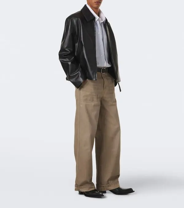 Acne Studios Leather Cowboy Boots