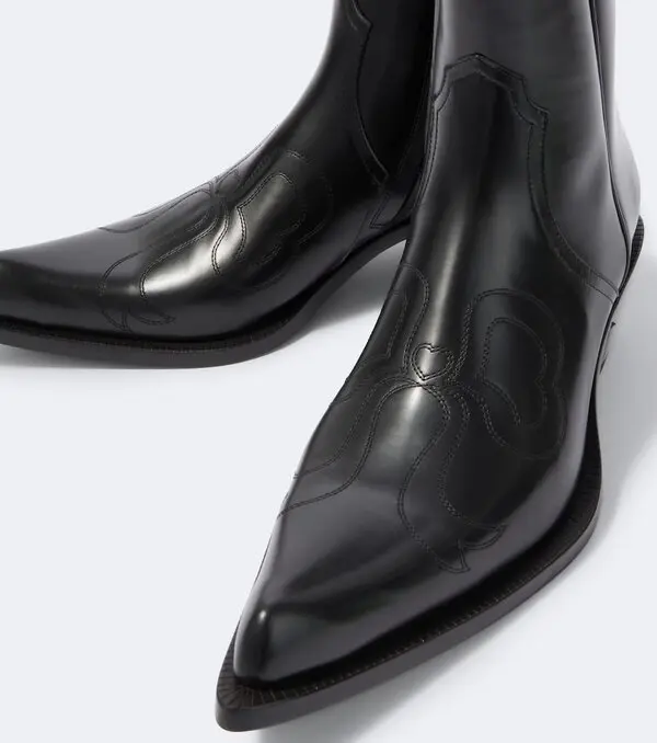 Acne Studios Leather Cowboy Boots