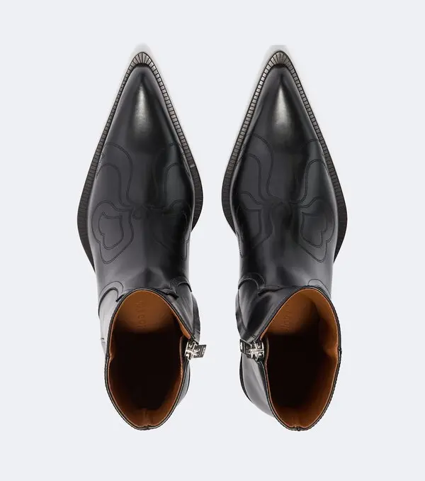 Acne Studios Leather Cowboy Boots