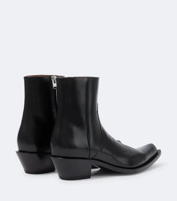 Acne Studios Leather Cowboy Boots