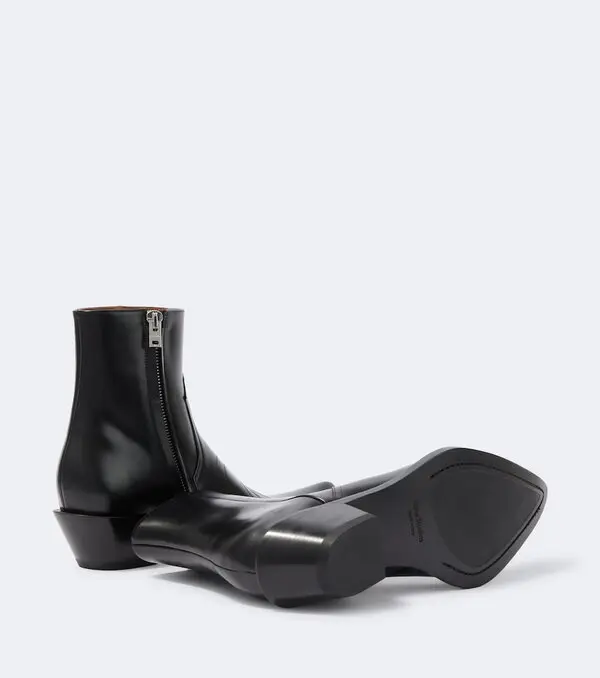 Acne Studios Leather Cowboy Boots
