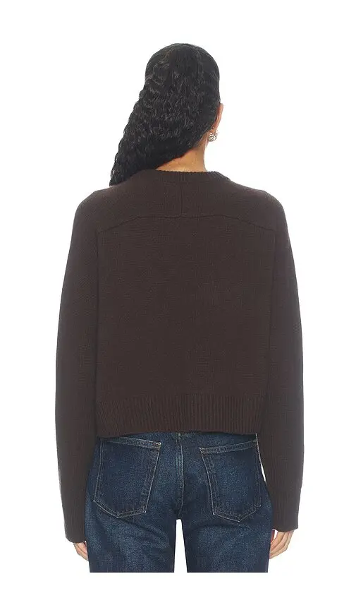 Soft Goat Cashmere Top In Brown