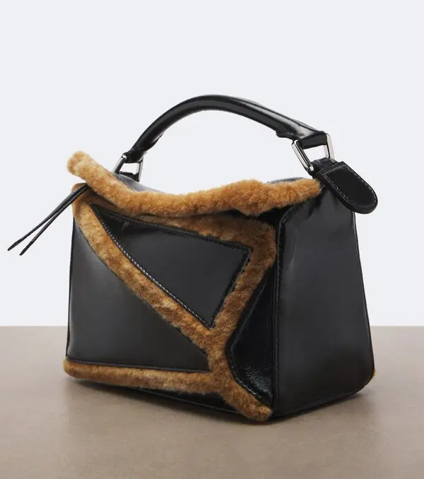 Loewe Puzzle Aviator Small Leather Top-handle Bag
