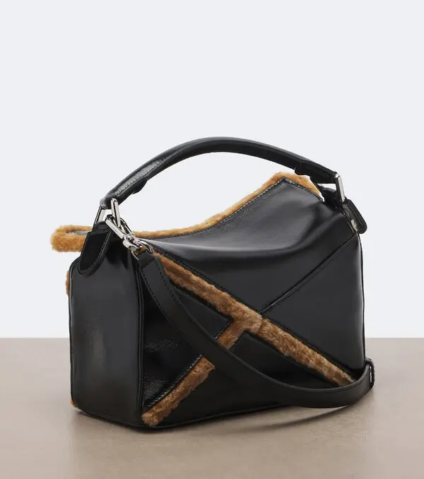 Loewe Puzzle Aviator Small Leather Top-handle Bag