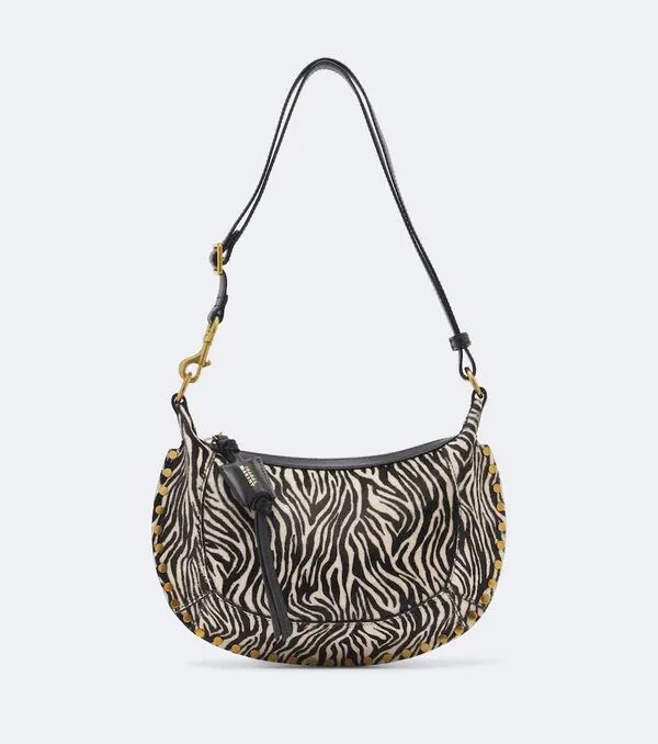 Isabel Marant Étoile Oskan Moon Printed Calf Hair Shoulder Bag - Multicoloured
