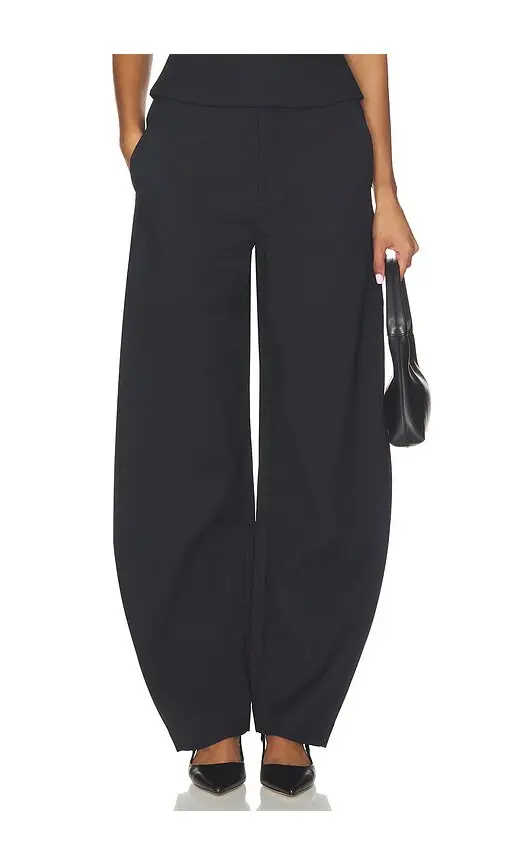 EAVES Low Rise Mai Sculptural Compact Suiting Pant