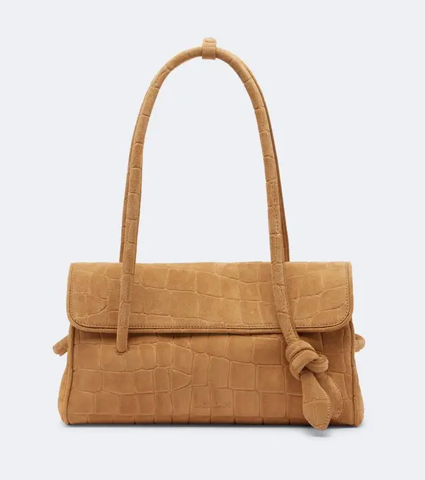 Jacquemus Turismo Long Medium Suede Shoulder Bag - Brown