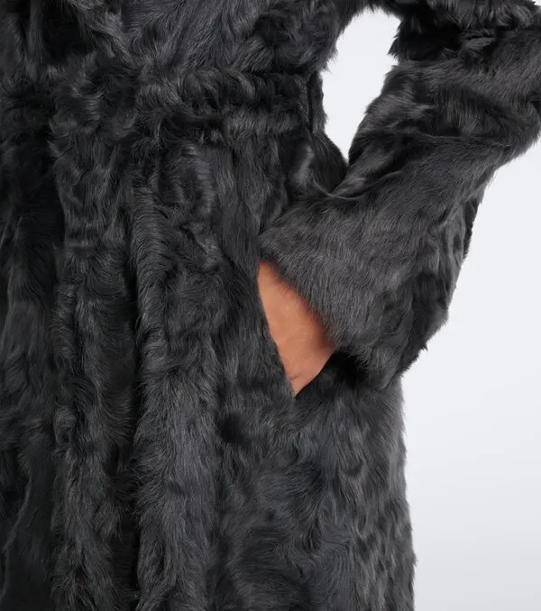 YVES SALOMON Shearling Wrap Coat
