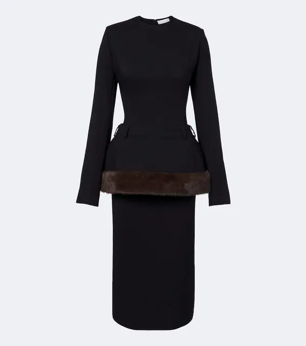 Stella McCartney Peplum Midi Dress