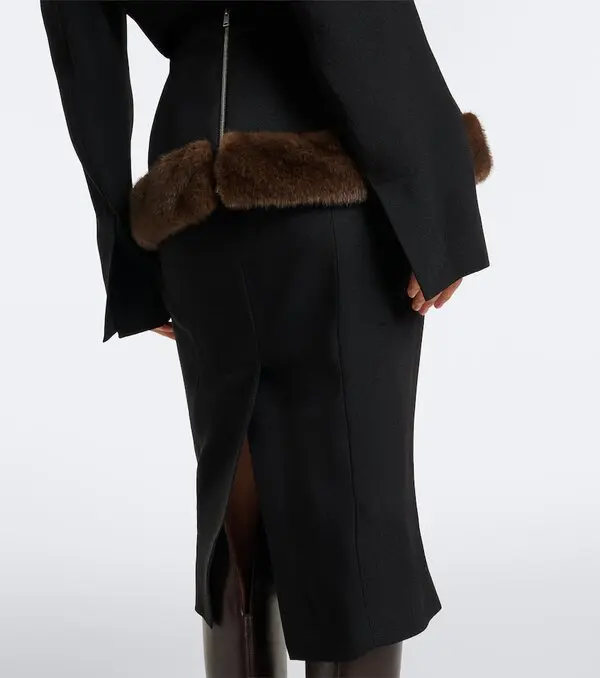 Stella McCartney Peplum Midi Dress