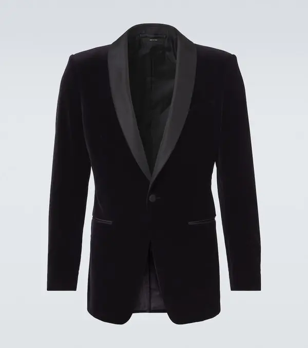TOM FORD Velvet Suit Jacket - Black