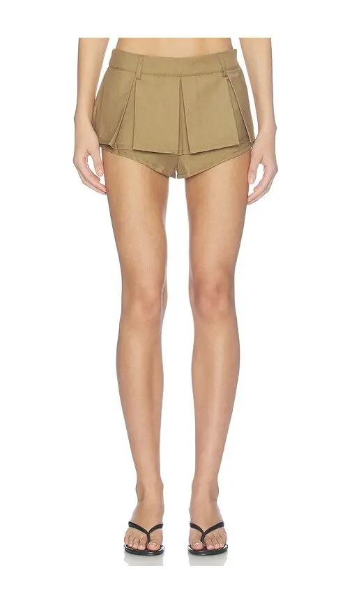 Lioness Allure Mini Skort In Brown