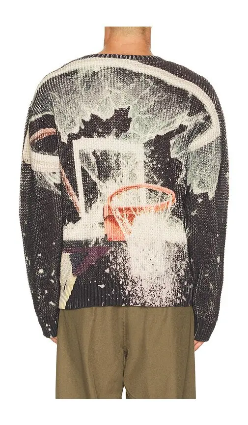 MARKET Break The Backboard Printed Sweater