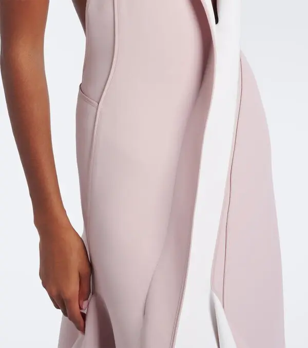 Maticevski Allude Asymmetric Draped Jersey Gown