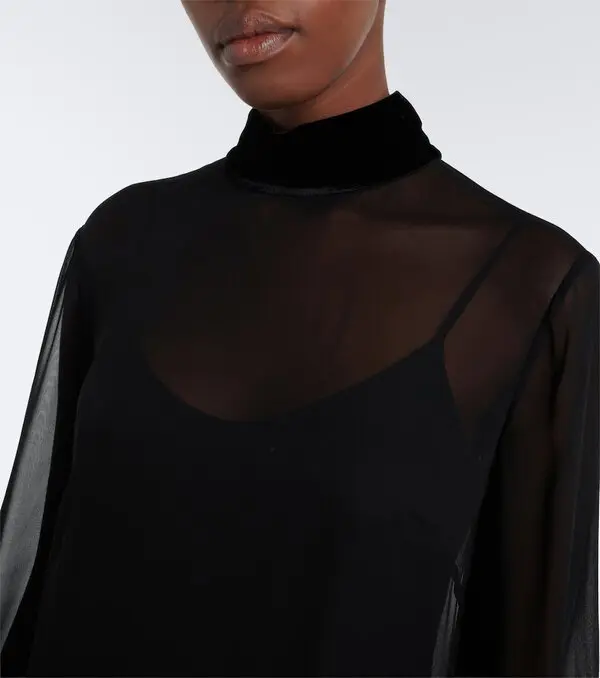Max Mara Elegante Silk Georgette Gown