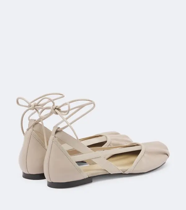 LEMAIRE Pedille Leather Ballet Flats