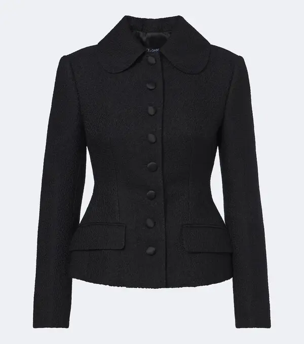 Dolce & Gabbana Single-breasted Wool And Silk-blend Blazer - Blue