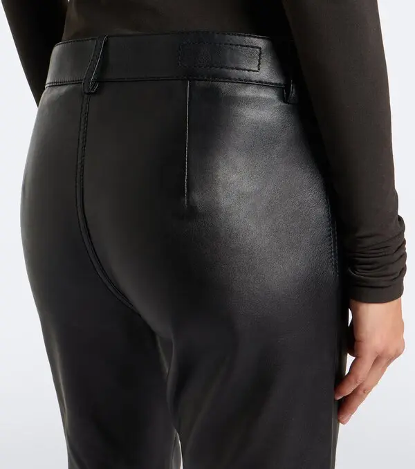 Gucci Leather Straight Pants