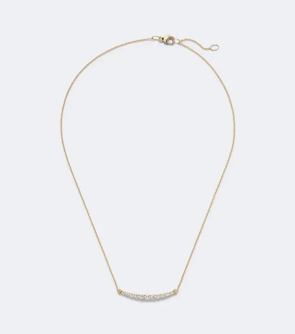 David Yurman Petite Pavé 18kt Necklace With Diamonds - Gold