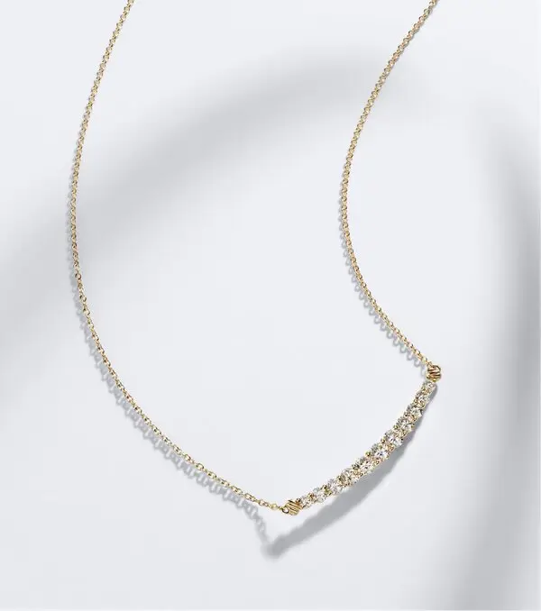 David Yurman Petite Pavé 18kt Necklace With Diamonds